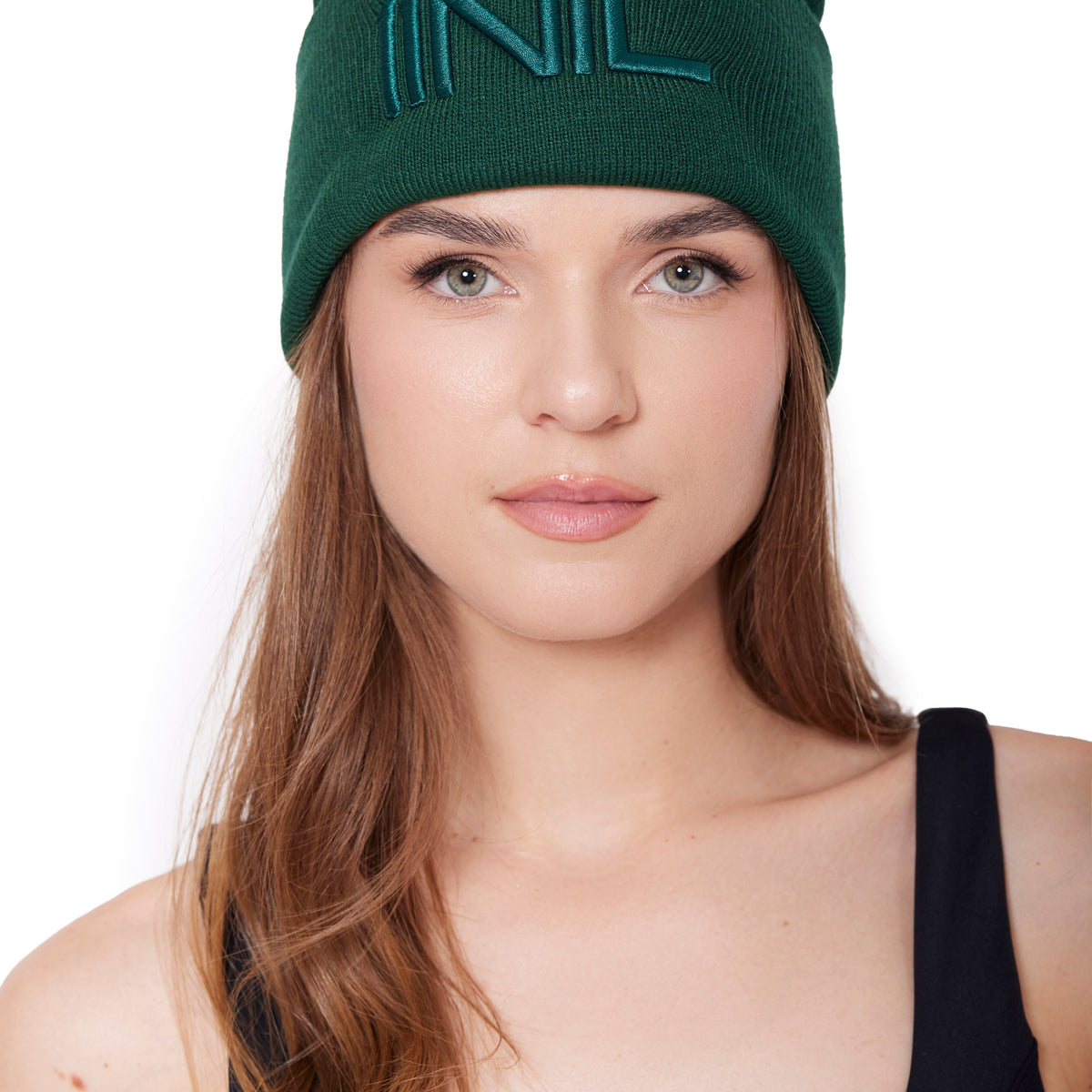 MATCH POINT FOLD OVER BEANIE - EMERALD – 11Nil
